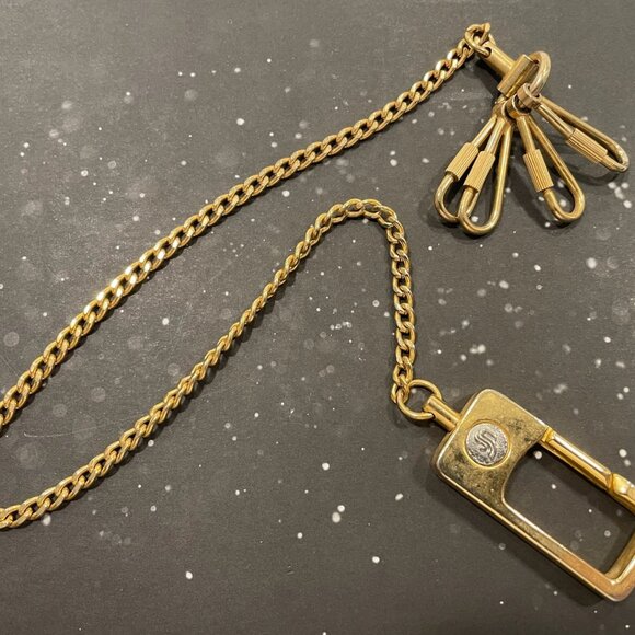 Accessories | A Solid Brass Belt Hook Link Chain Key Holders Unique ...